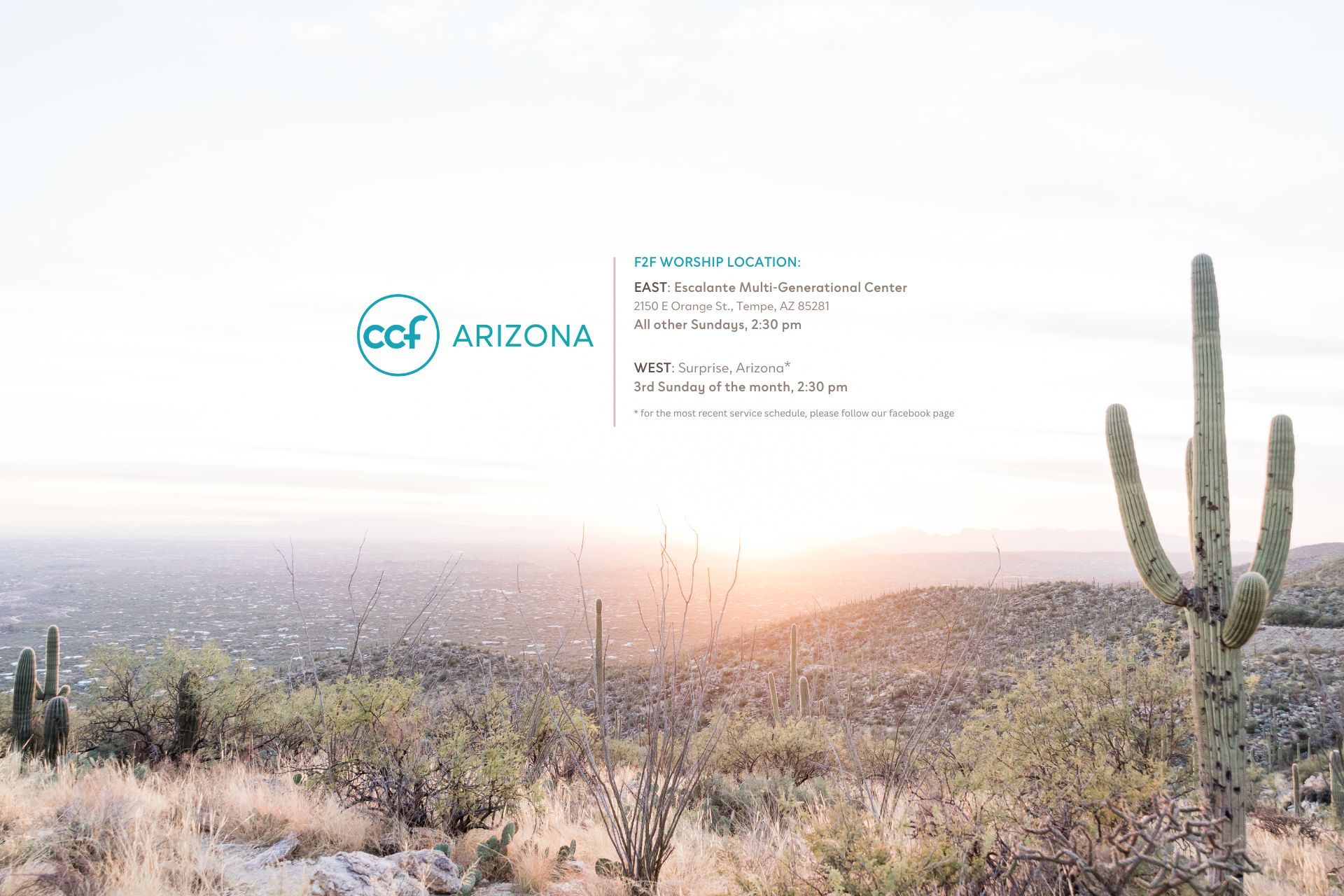 Welcome Home || CCF Arizona